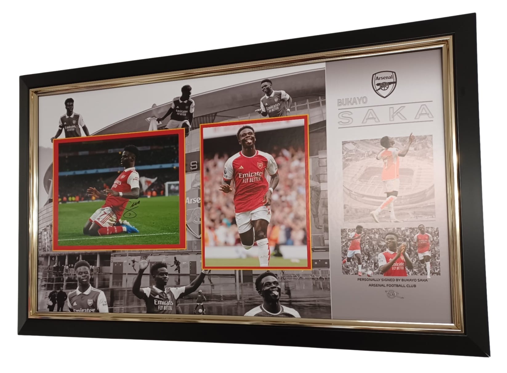 Saka signed Display – The Match Day Shop