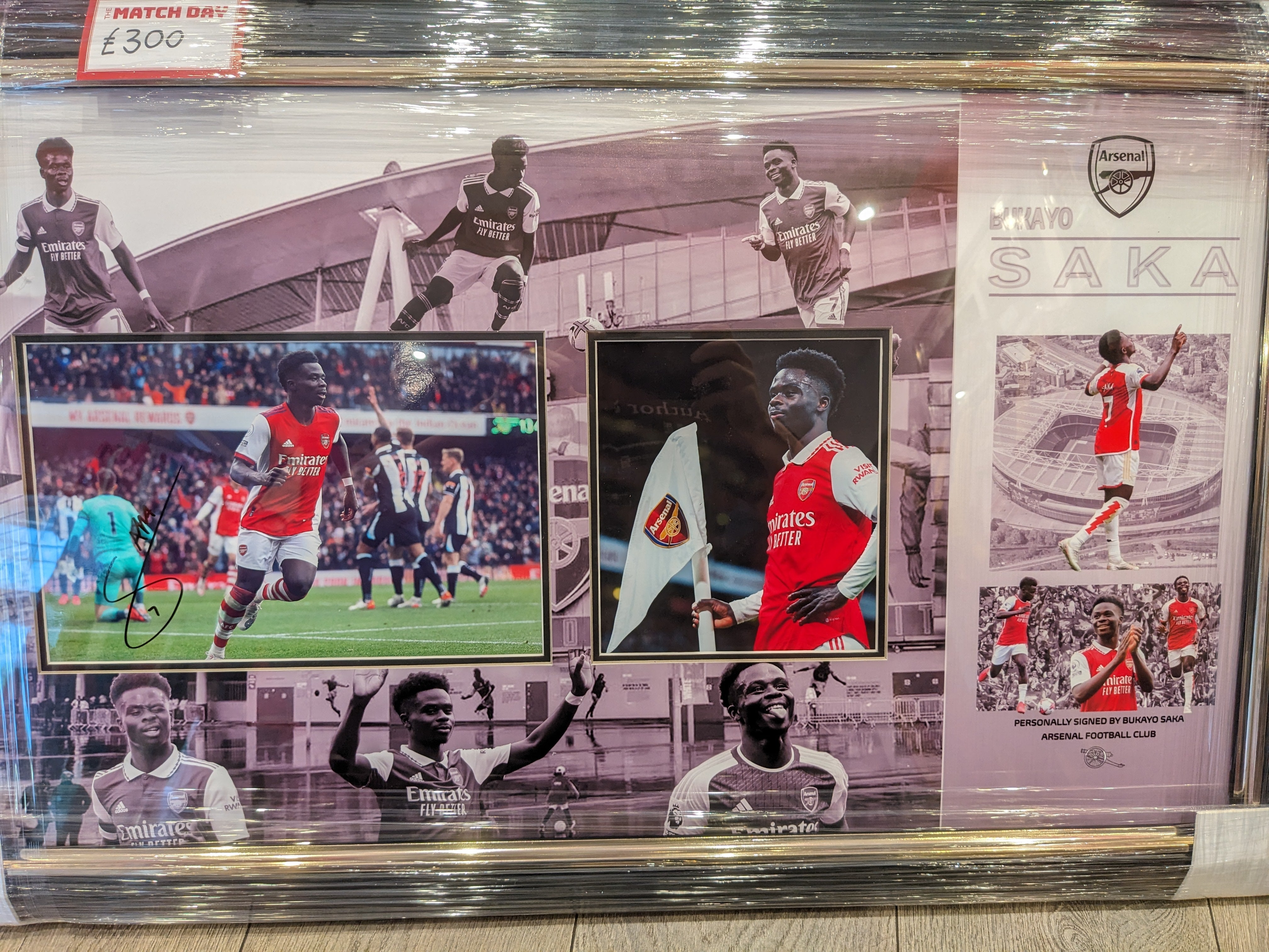 Saka Signed Photo - Arsenal Football Gifts & Memorabilia – The Match ...