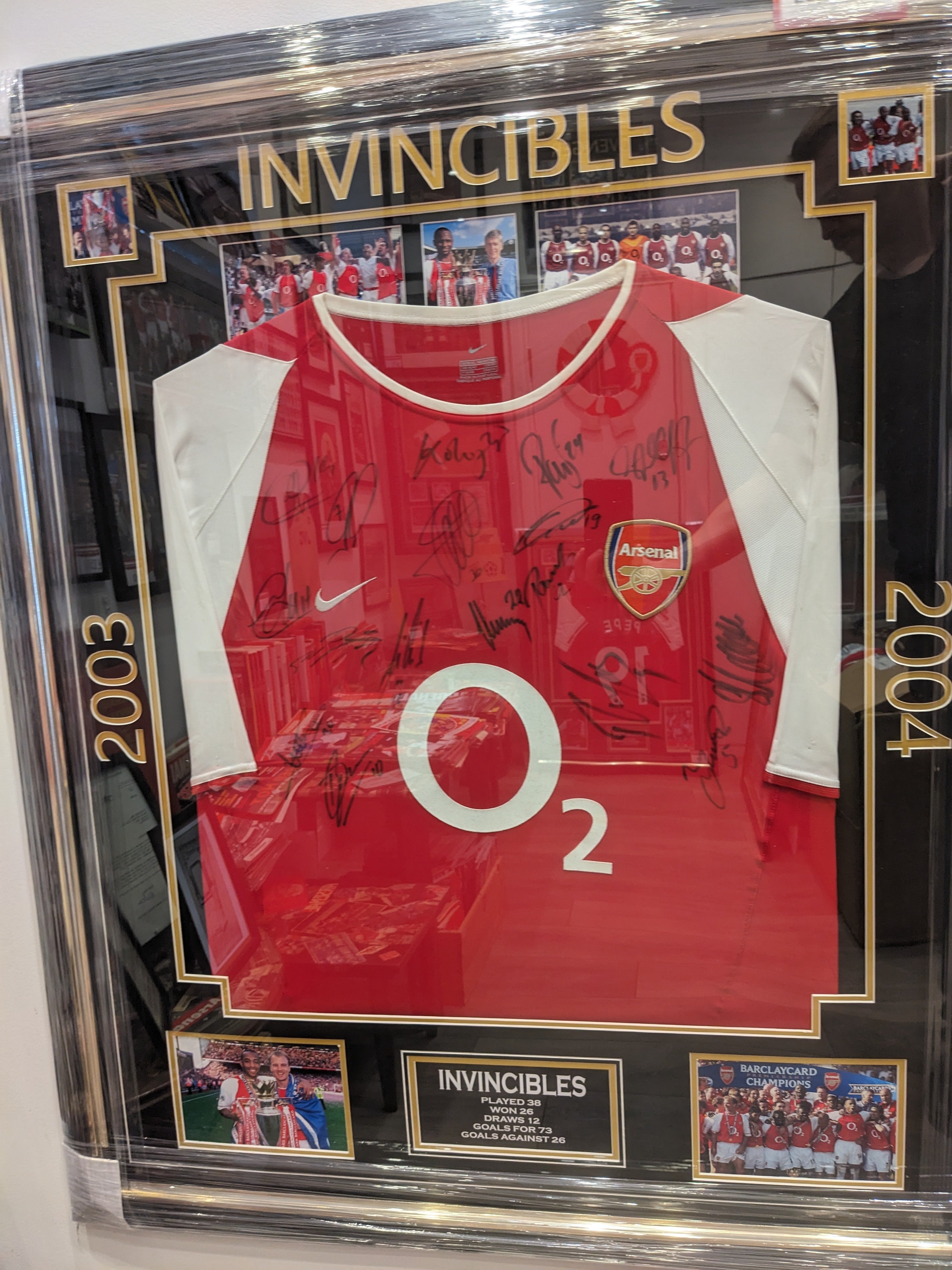 INVINCIBLES - SIGNED SHIRT - Arsenal Football Gifts & Memorabilia – The ...